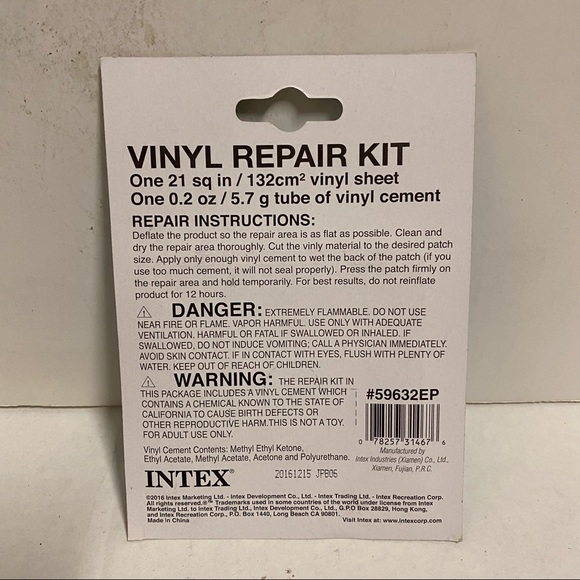 Other | Intex Vinyl Repair Kit Pool Patches | Poshmark